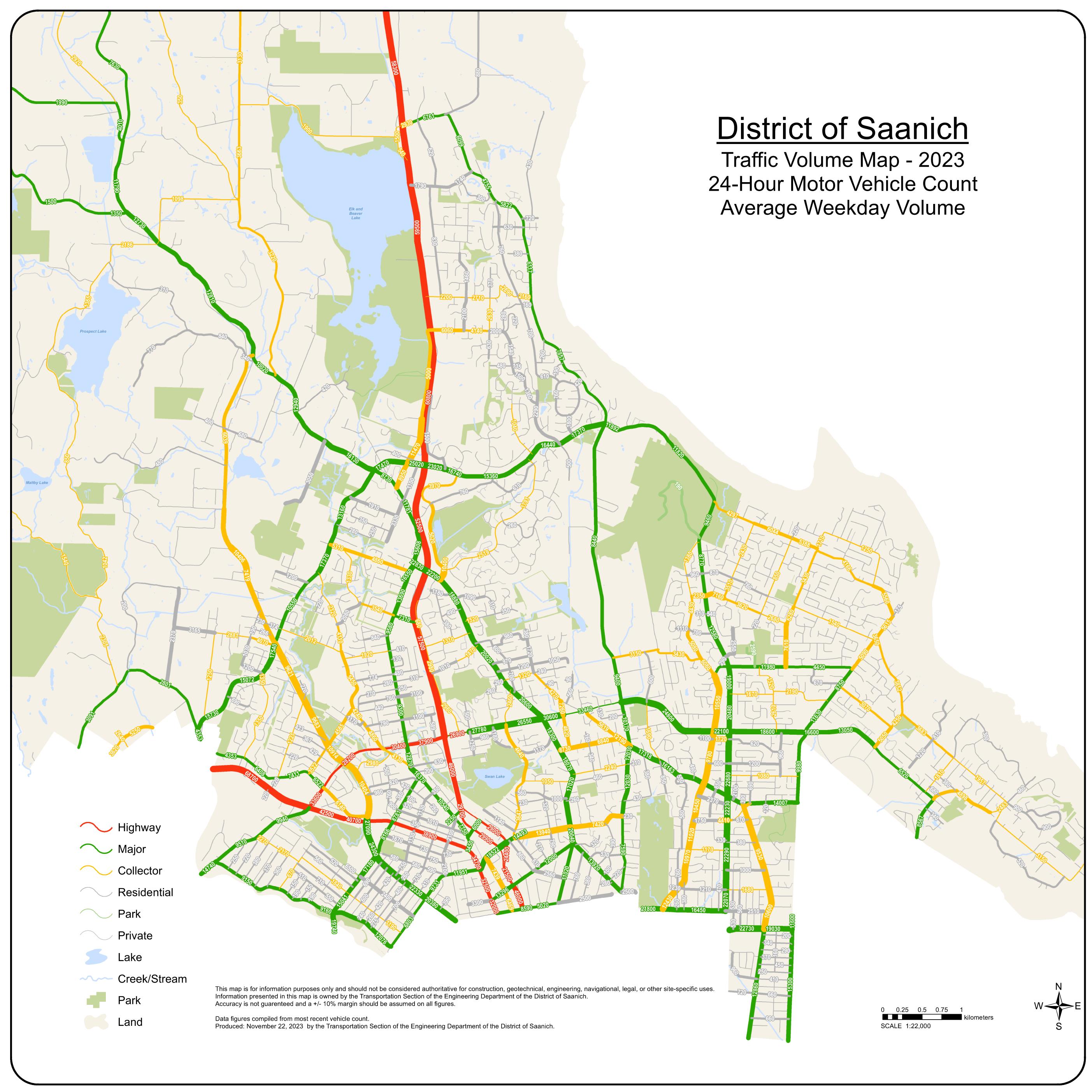 Saanich Traffic Map | District of Saanich