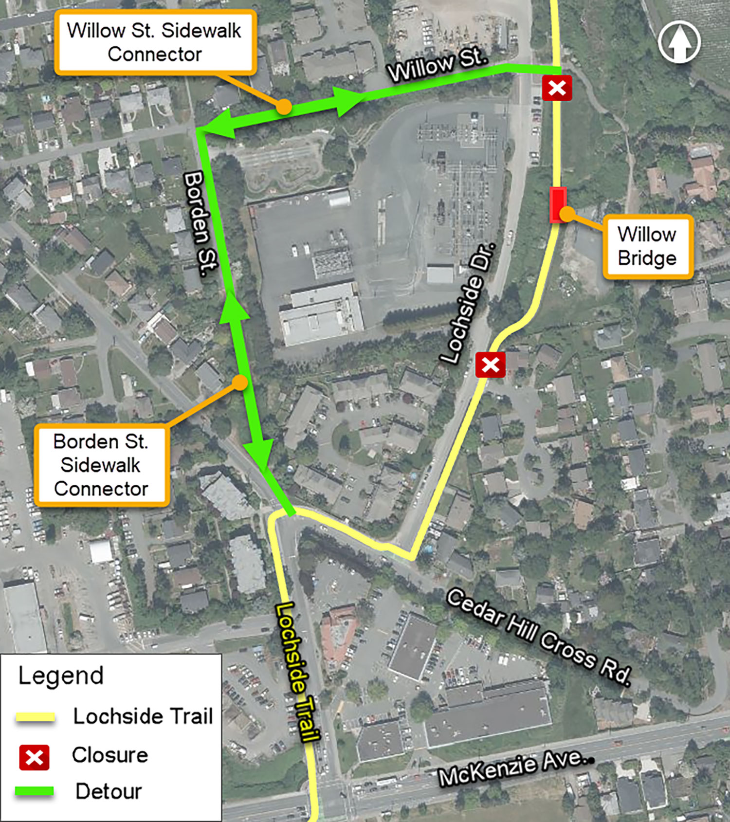 Temporary Detour on the Lochside Regional Trail in Saanich | District ...